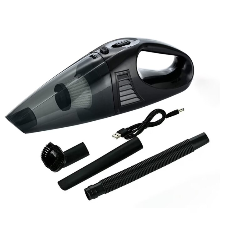 Aspirator auto fara sac, Plastic, Negru - eMAG.ro