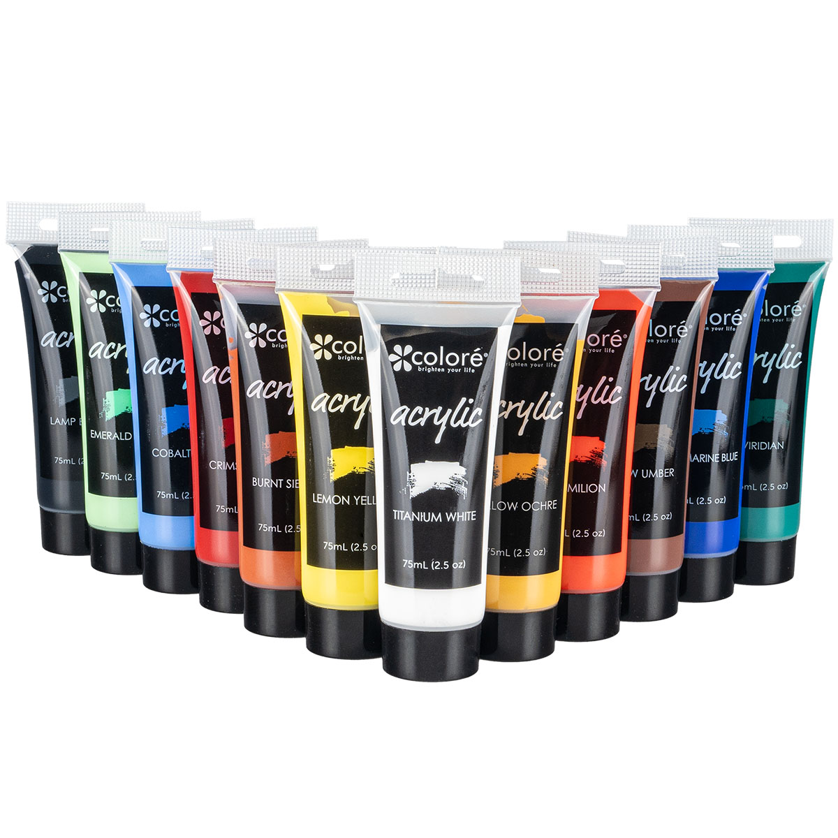 Vopsele Acrilice, 12 Culori, 75 ml/Tub - eMAG.ro