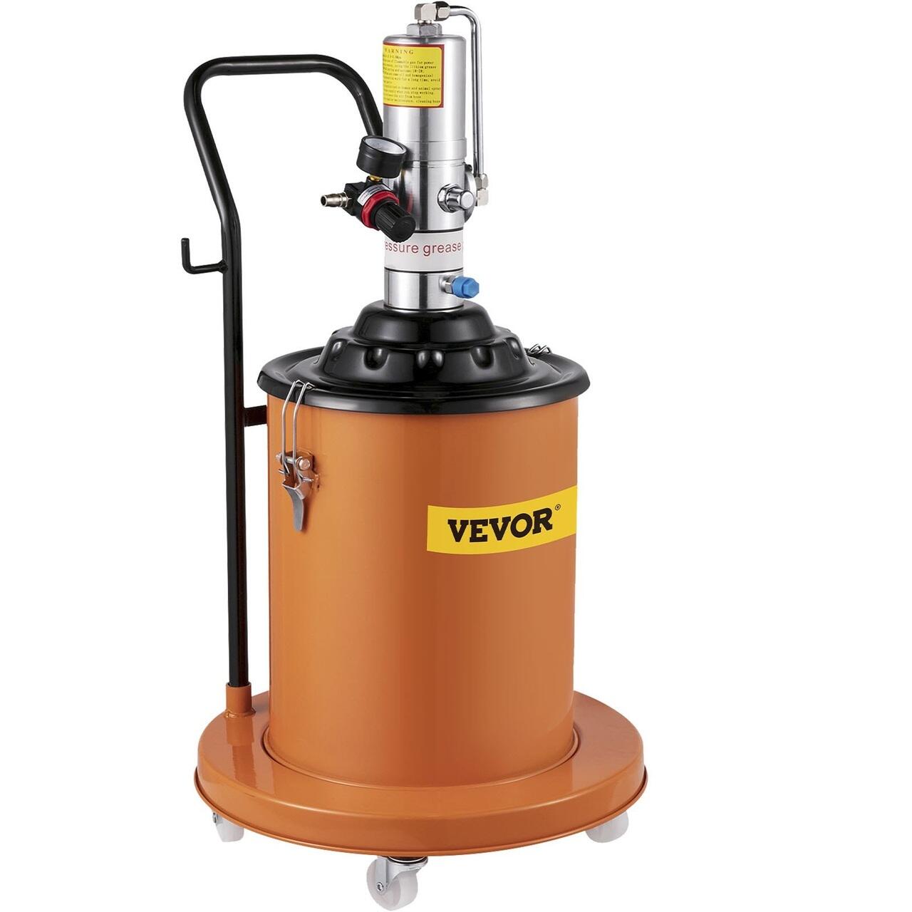 Gresor pneumatic Vevor 20 l, Otel, lungime furtun 4 m, debit 0.75 l/min ...