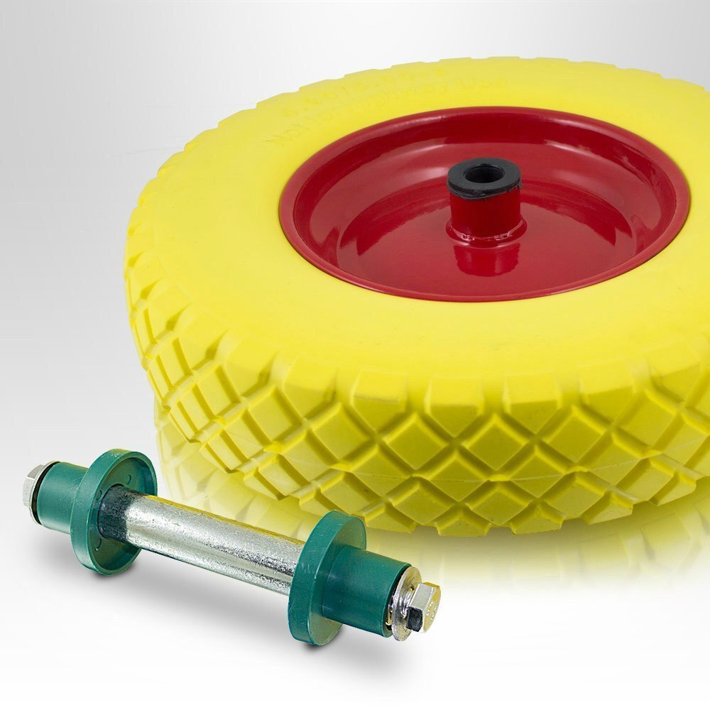 Roata pentru roaba, 400 mm, Galben - eMAG.ro