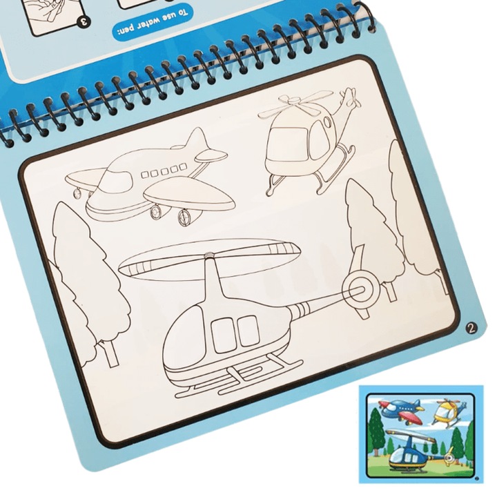 Carte De Colorat Cu Apa Water Doodle Vehicule 3+ - eMAG.ro