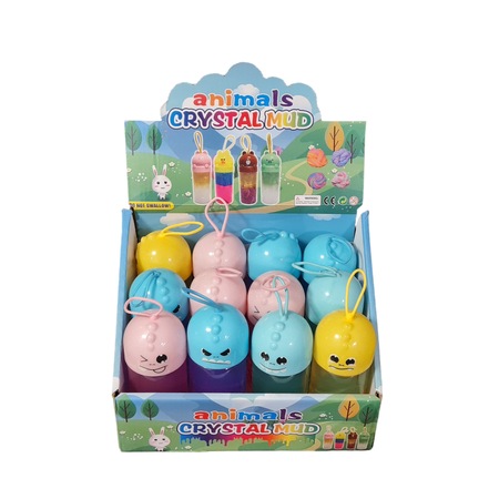 Set 12 Slime colorat cu Figurina Dinozaur 3+ - eMAG.ro