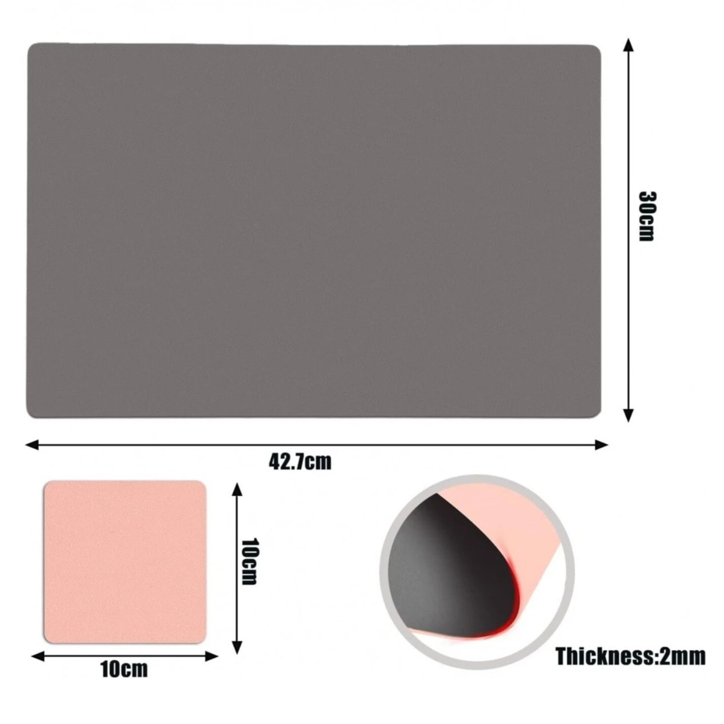 Комплект от 4 престилки за прибори/чинии и 4 подложки за чаши, PVC ...