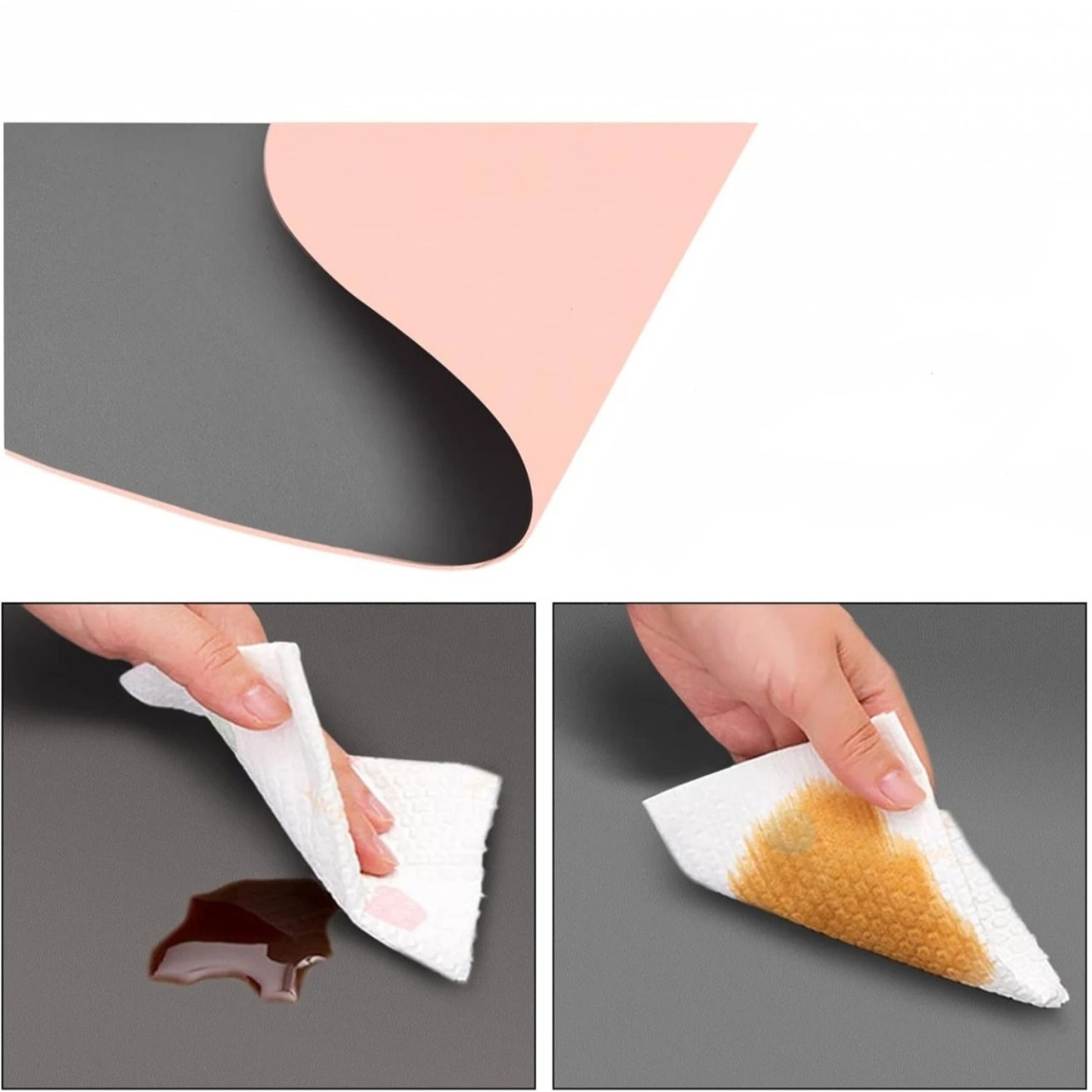 Комплект от 4 престилки за прибори/чинии и 4 подложки за чаши, PVC ...