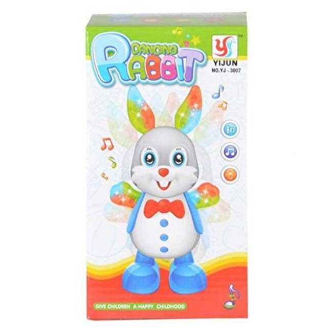 Jucarie interactiva, din plastic, iepure dansator, 20x13x10 cm - eMAG.ro
