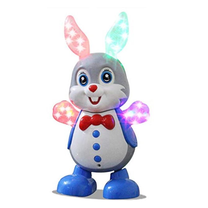 Jucarie interactiva, din plastic, iepure dansator, 20x13x10 cm - eMAG.ro
