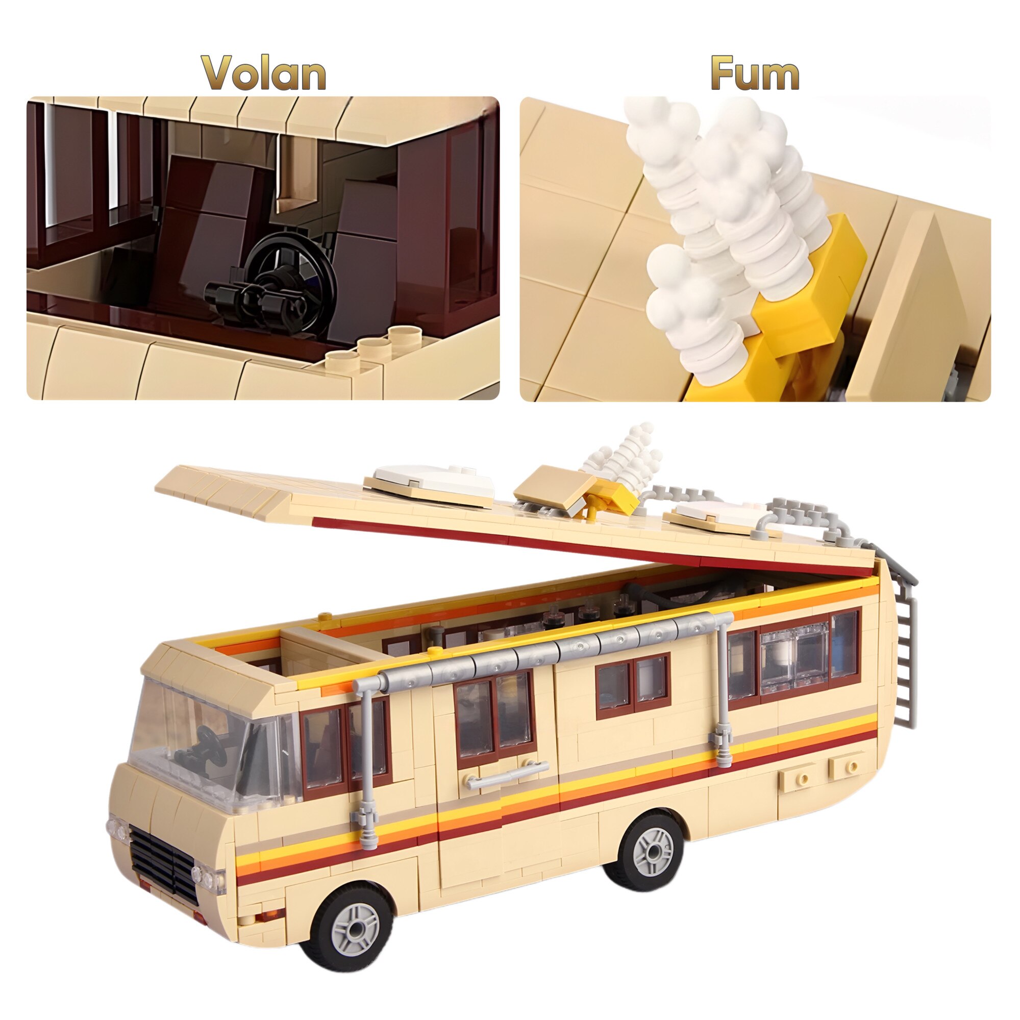 Конструктор Lego Caravan, 3D дизайн, включени аксесоари, покрив и ...