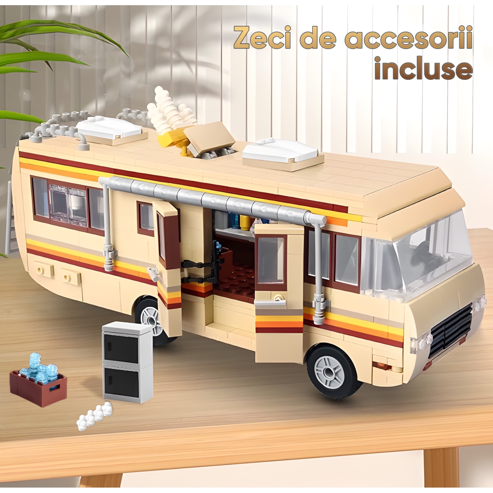 Конструктор Lego Caravan, 3D дизайн, включени аксесоари, покрив и ...