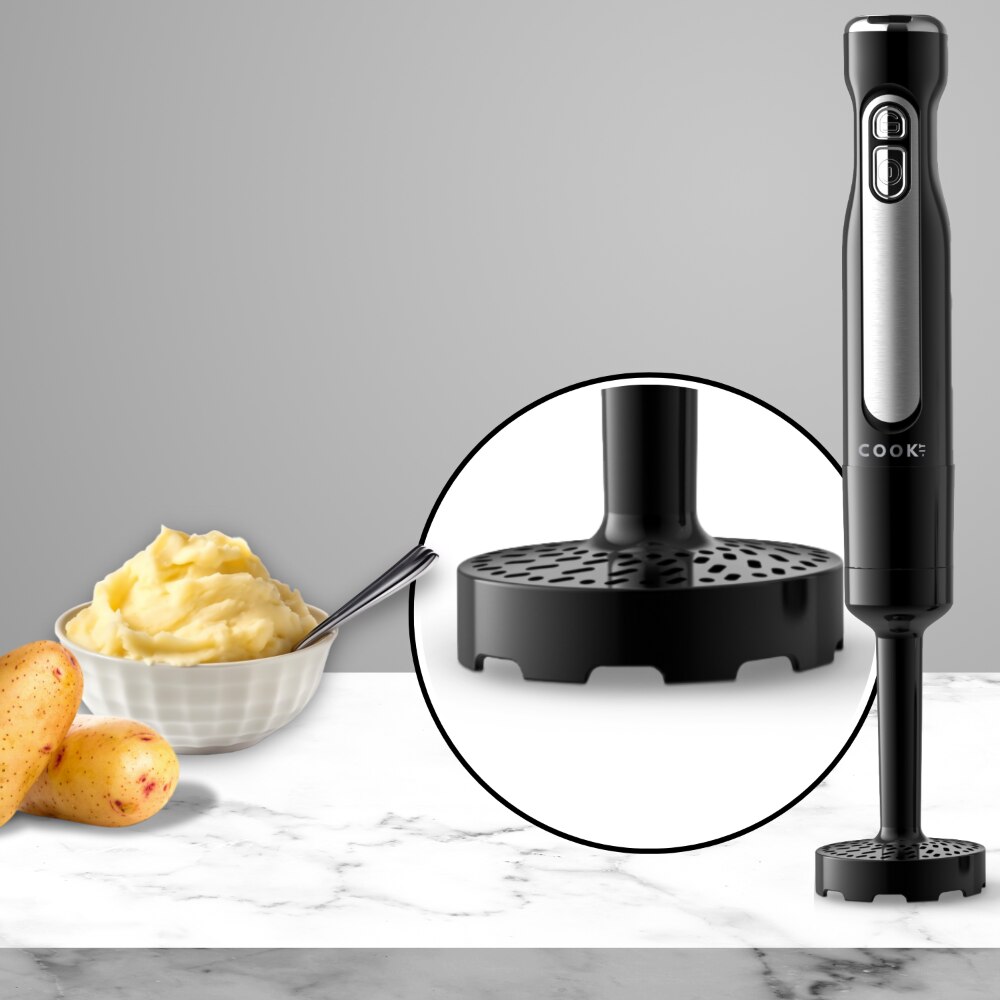 Комплект безжичен вертикален блендер COOK-IT 4 в 1 Съдържа 6 аксесоара ...