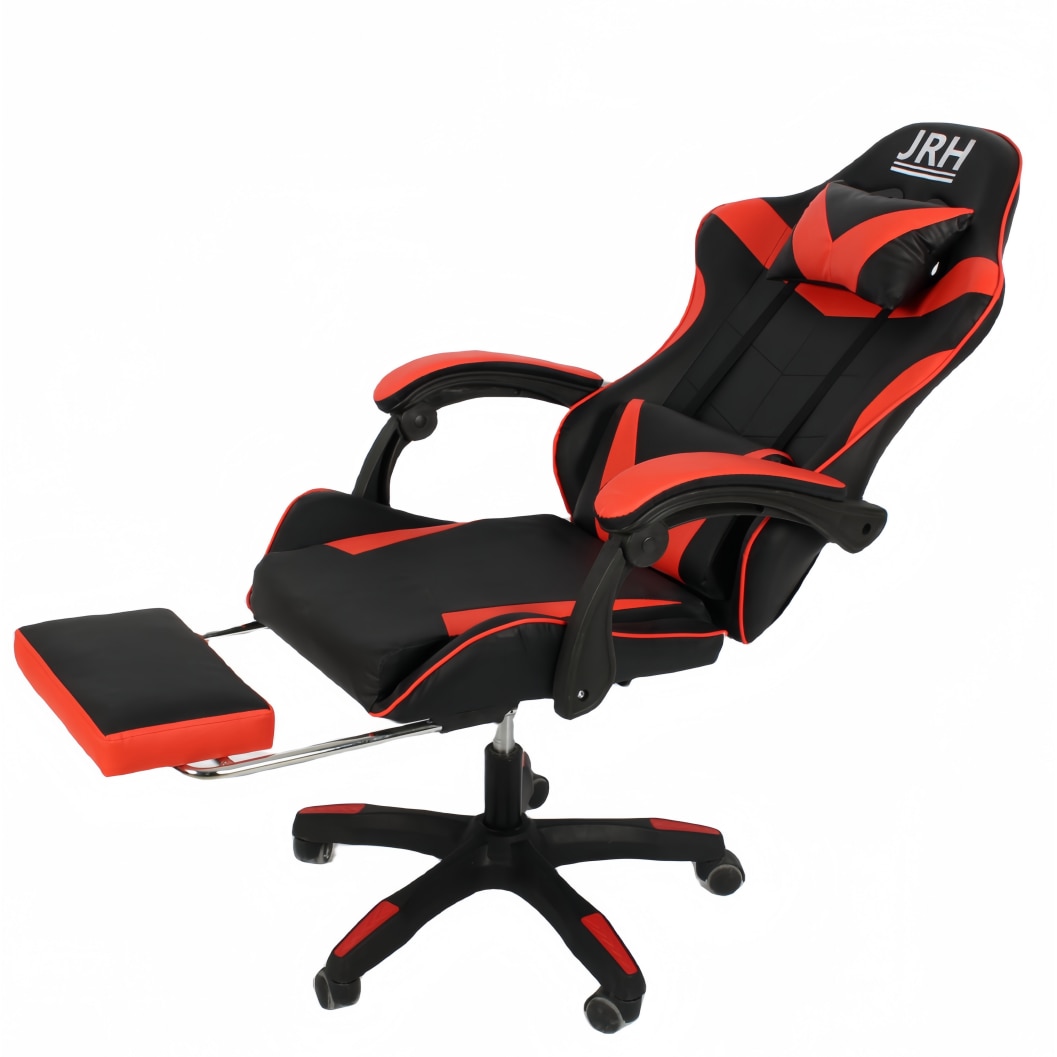 Scaun Gaming Profesional JRH, King Size, Cadru Otel, Piele Sintetica ...