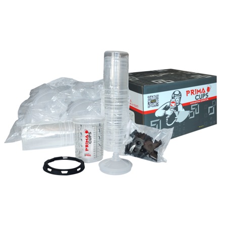 Set 50 de pahare de mixare, Prima Cups, 125 microni, 400 ml - eMAG.ro