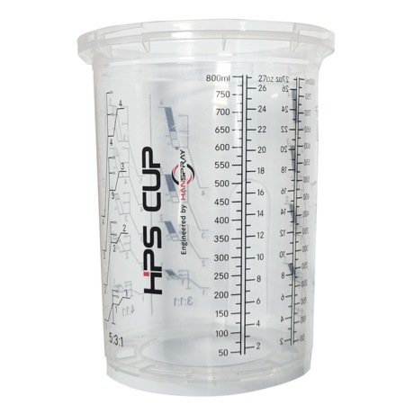 Rezerva pahar gradat, HPS CUP, transparent, 850 ml - eMAG.ro