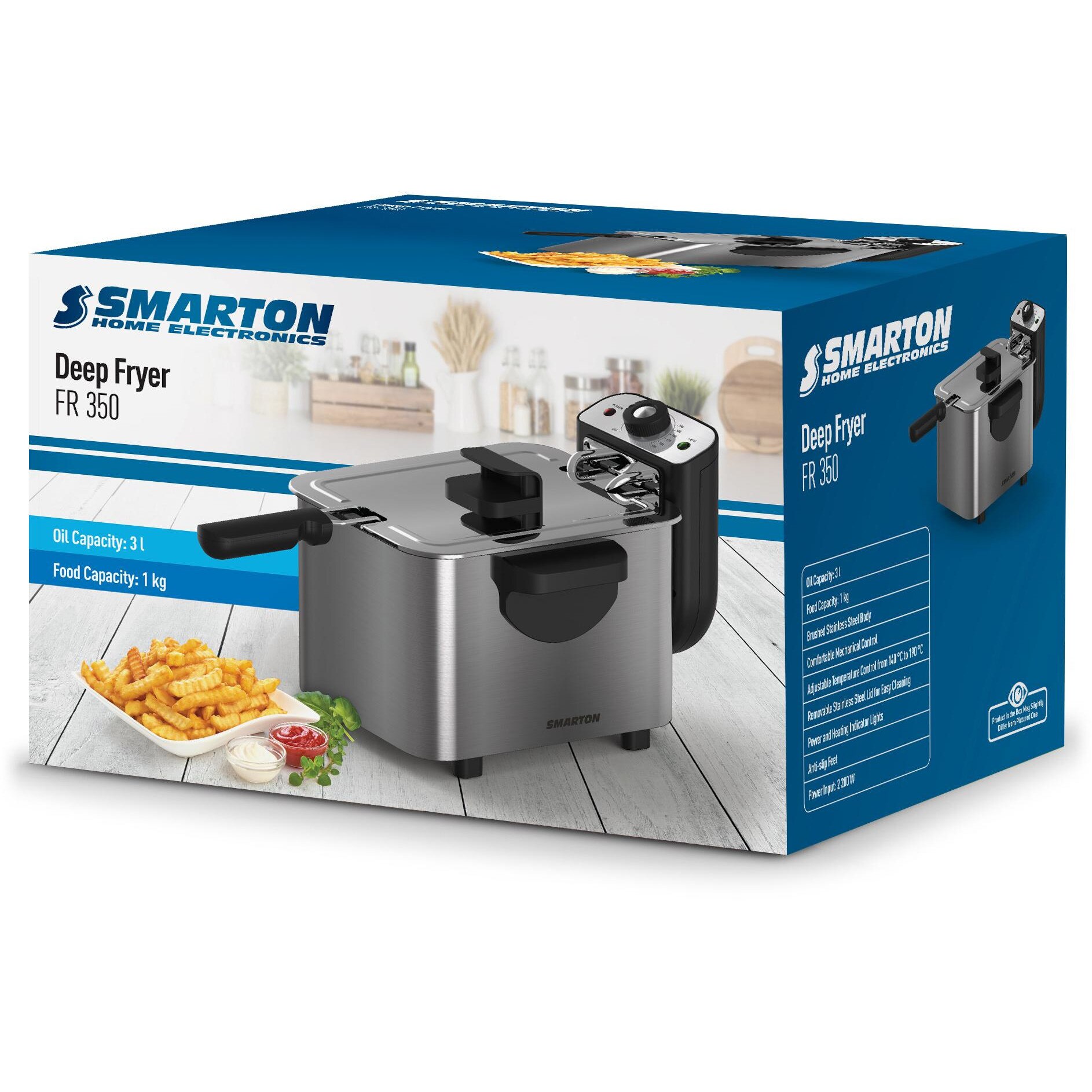 Friteuza Smarton FR 350 2200W 3L - eMAG.ro