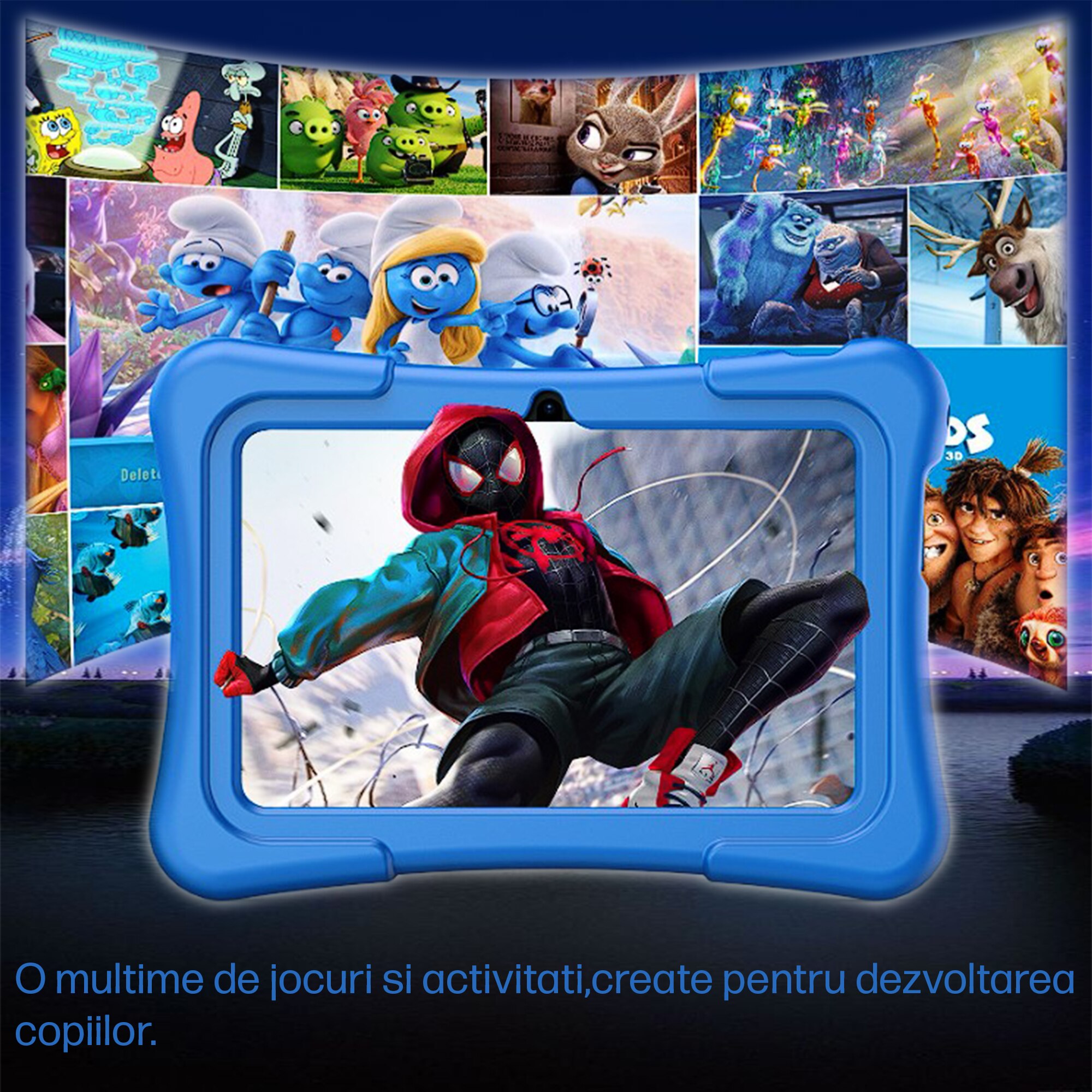 Tableta pentru copii de 7 inch, Android, 3GB RAM, 32GB ROM (extensibila ...