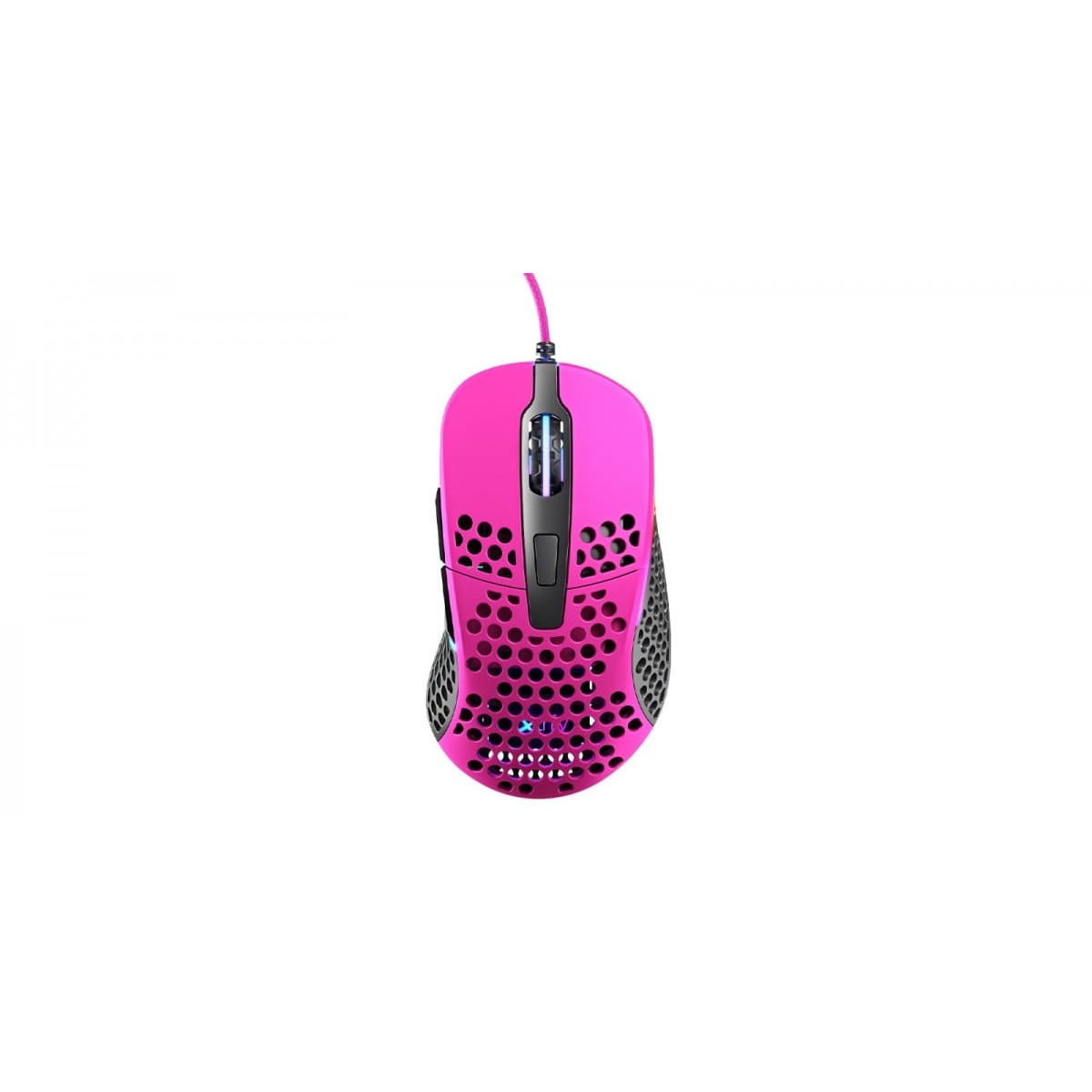 Mouse cu fir, RGB, roz - eMAG.ro