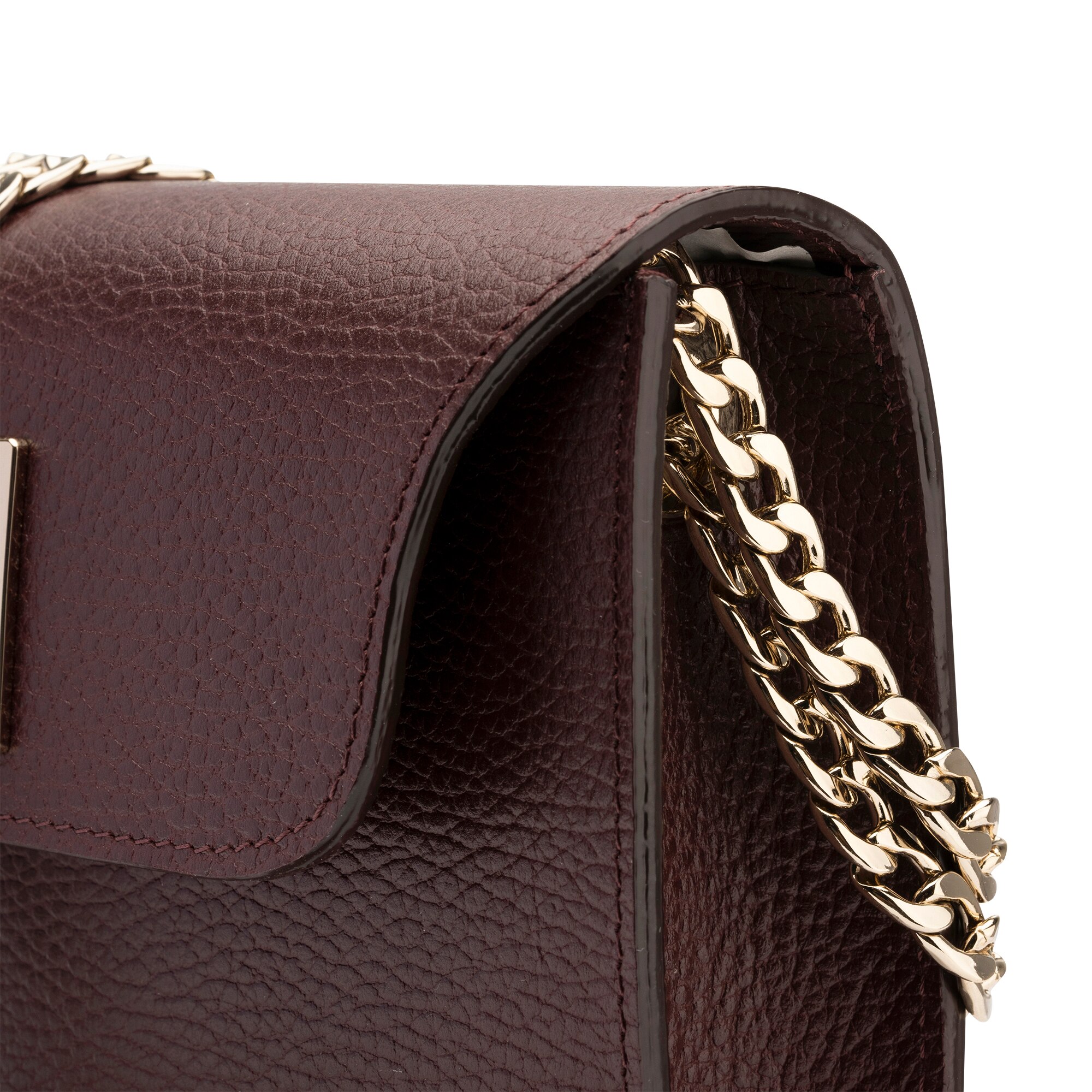 Geanta dama din piele, Arise, Aria Burgundy, Visiniu - eMAG.ro