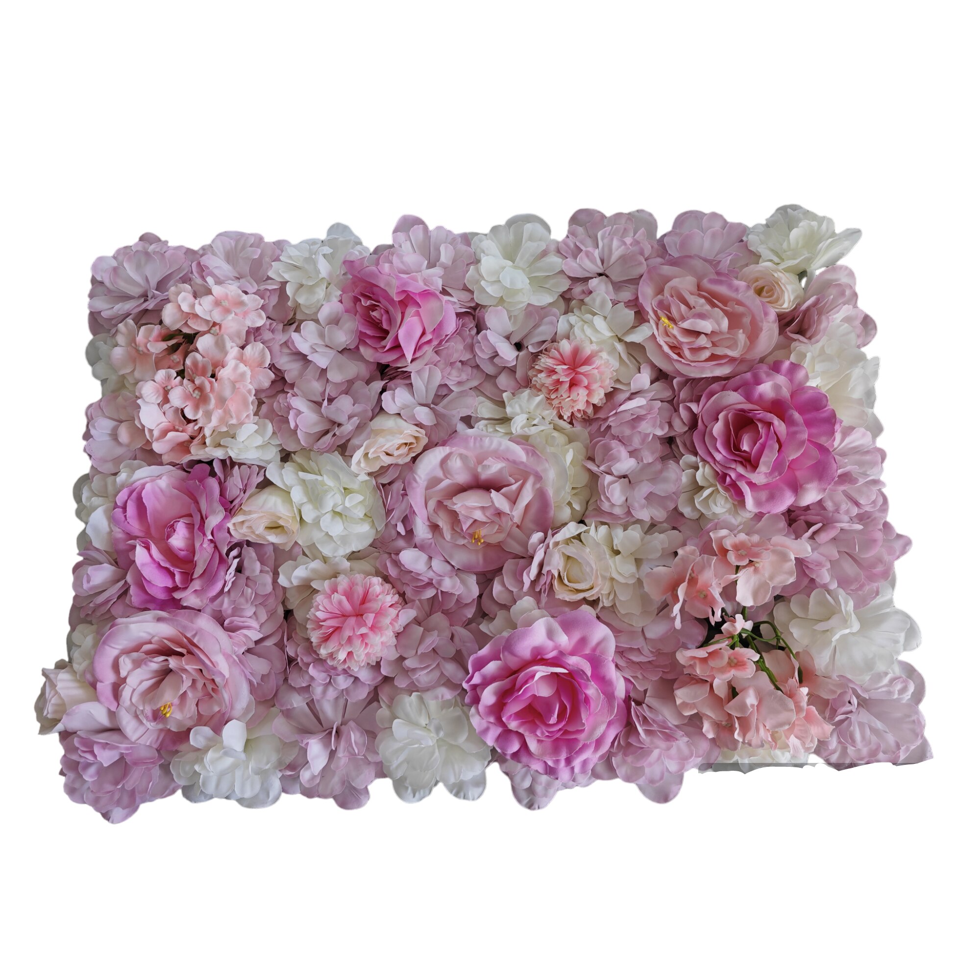 Panou decorativ de perete Gerdani BG, 60x45cm, flori, roz deschis/alb ...