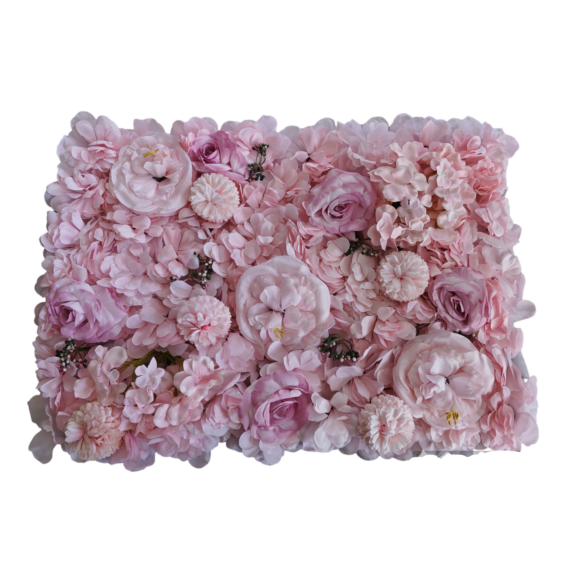 Panou decorativ de perete Gerdani BG, 60x45cm, flori, aranjament, roz ...