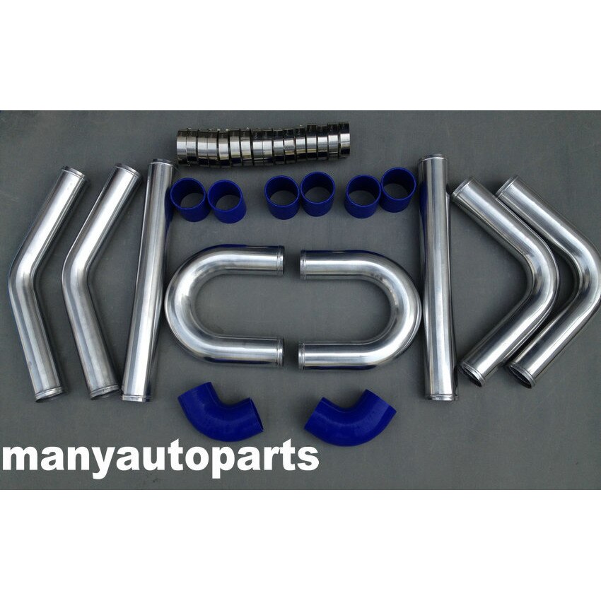 Kit Conducte Intercooler, Aluminiu, Negru, 3 inch - eMAG.ro