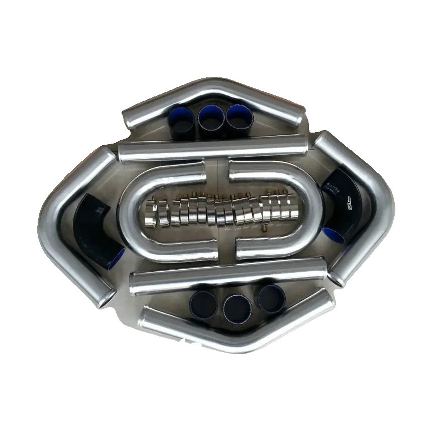 Kit Conducte Intercooler, Aluminiu, Negru, 3 inch - eMAG.ro