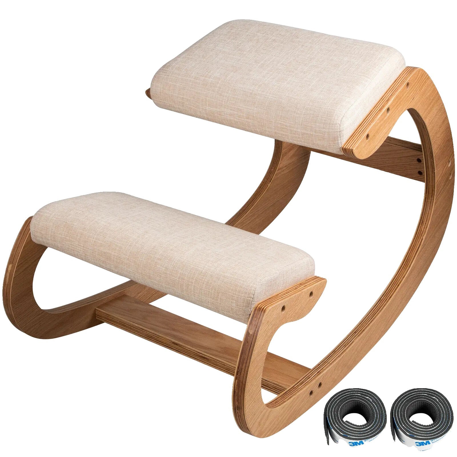 Scaun Genunchi Ergonomic, Lemn, Natur, 100kg - eMAG.ro