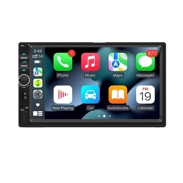 Sistem multimedia auto 2 Din 7.0 inch, Android, Carplay, Bluetooth, FM ...