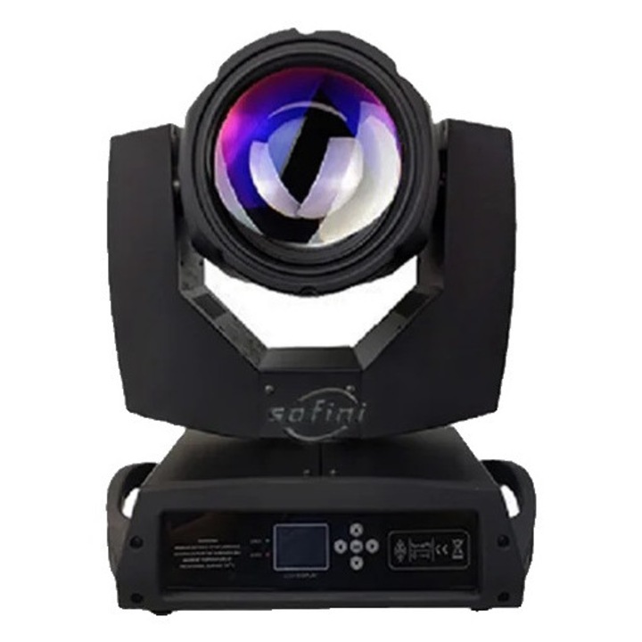 Proiector cu LED Wash Beam, 230W, 14 culori, 17 gobos, unghi fascicul 3 ...