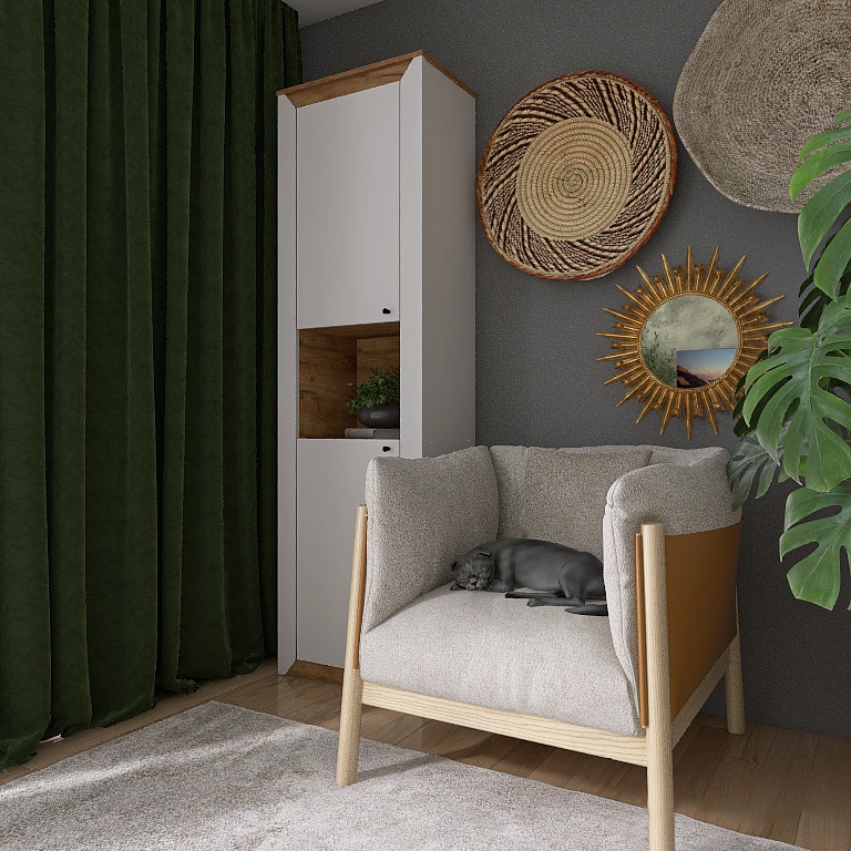 Dulap tip Soldat cu 2 usa Nordic 600, Everest, PAL, Stejar kraft auriu ...