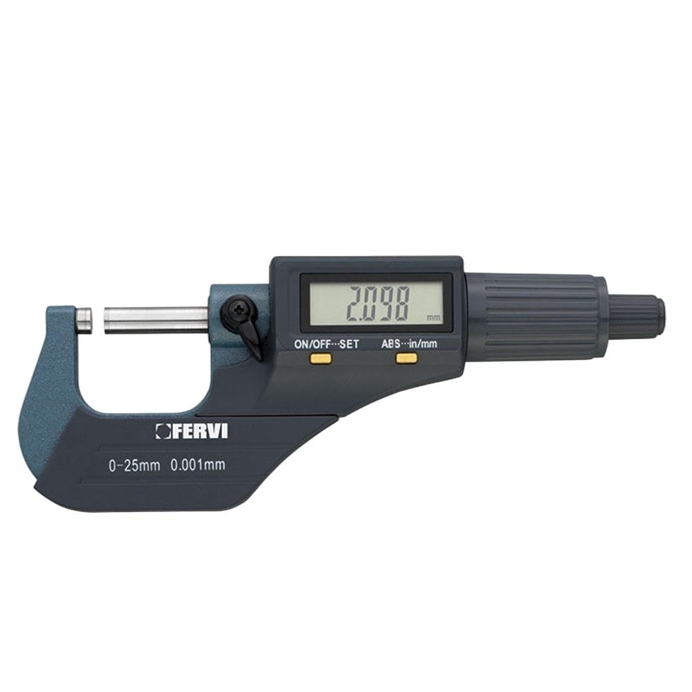 Micrometru digital Fervi M021/00/25, 0-25mm - eMAG.ro