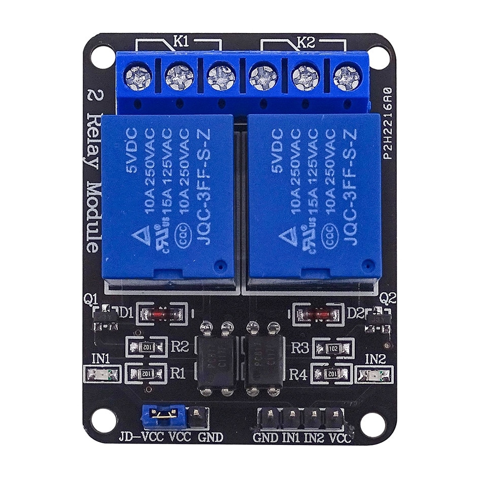 Modul releu 2 porturi, ModulShop, 5V / 220 V - eMAG.ro