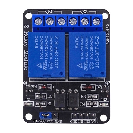 Modul releu 2 porturi, ModulShop, 5V / 220 V - eMAG.ro