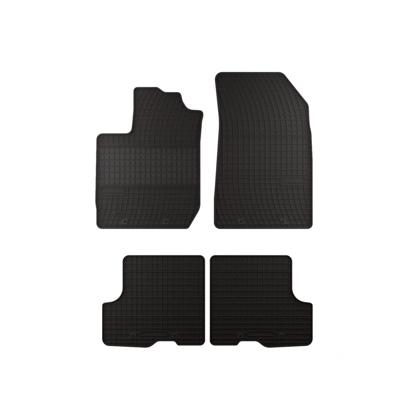 Set 4 covorase auto dedicate Dacia Duster II an 2018-2024, din cauciuc antiaderent culoare negru ...