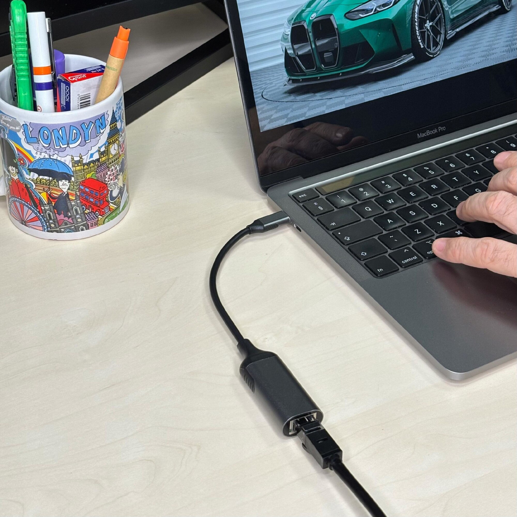 Adaptor, Co2, USB-A - Ethernet, cartela de retea, LAN GIGABIT Rj45 ...