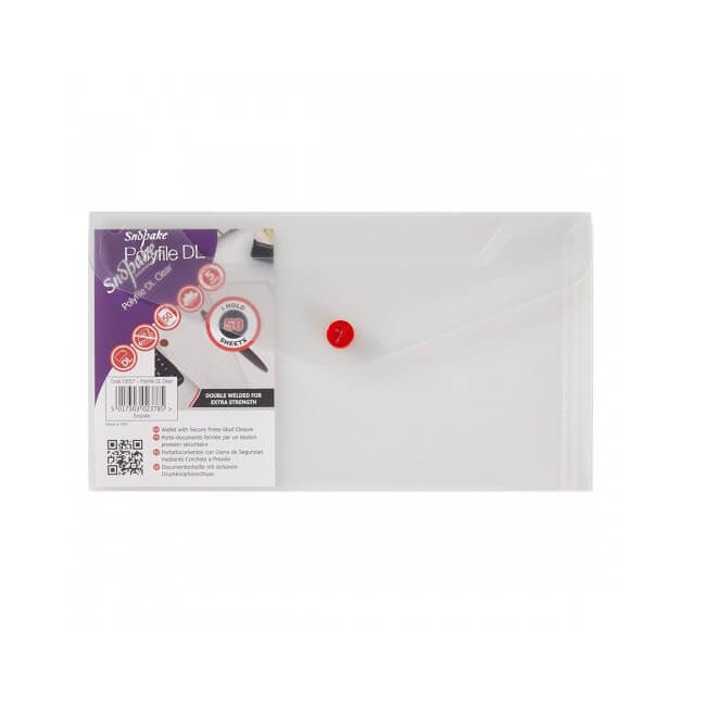 Mapa plastic cu buton DL polyfile Snopake transparenta - eMAG.ro