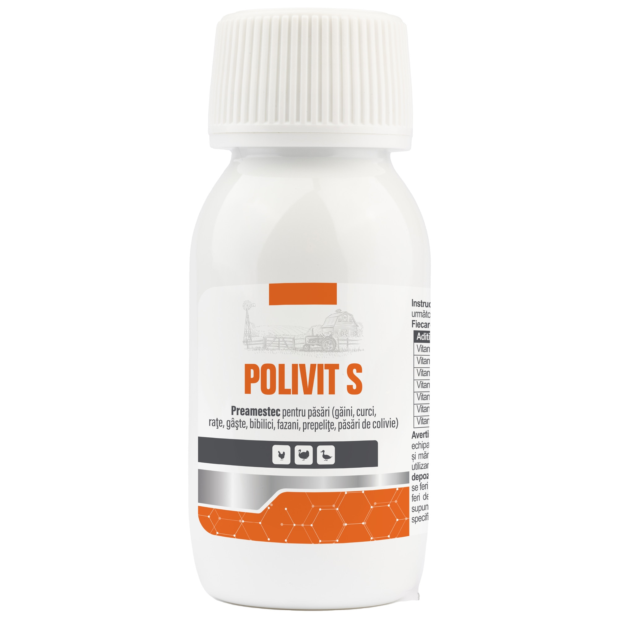 Complex de vitamine pentru pasari de curte si de colivie POLIVIT S, 50 ...