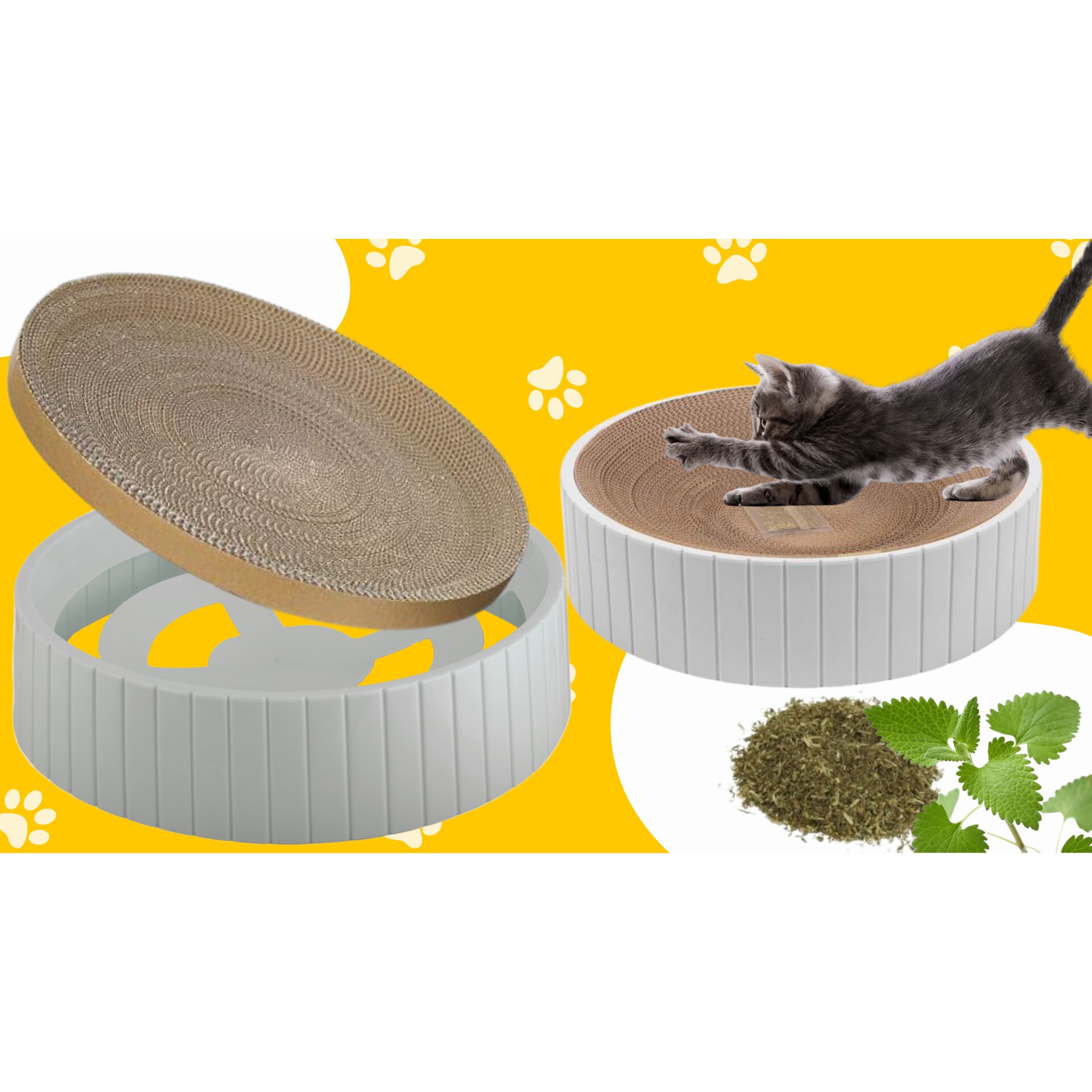 Scratcher, barlog pentru pisici, niveluri, carton, eco - eMAG.ro