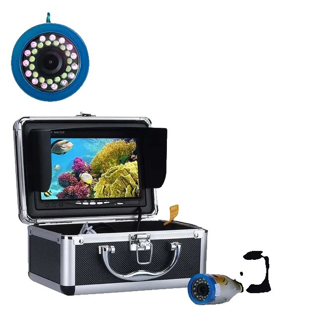 Camera de Pescuit Subacvatica, 30 LED-uri, Vizualizare 90 grade, 30m ...