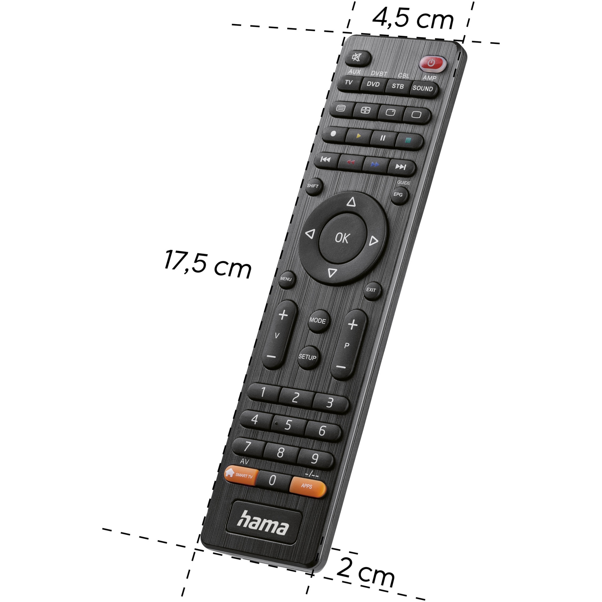 Telecomanda TV Hama Universala, 8 in 1, Negru - eMAG.ro