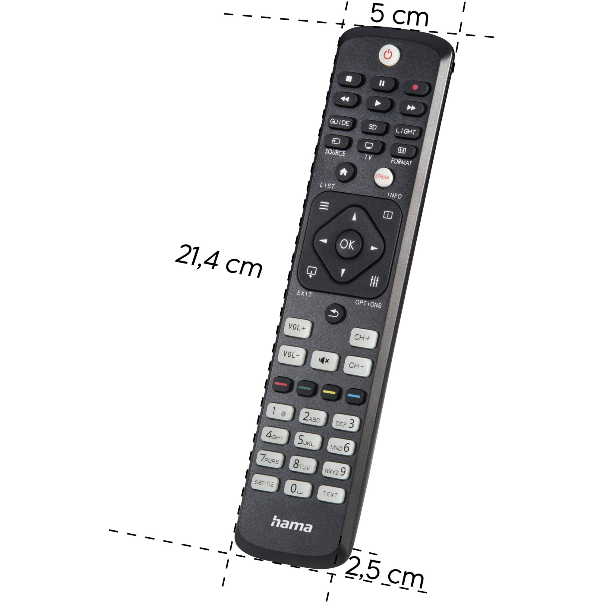 Telecomanda TV Hama Universala pentru TV Philips, Butoane iluminate, Negru - eMAG.ro