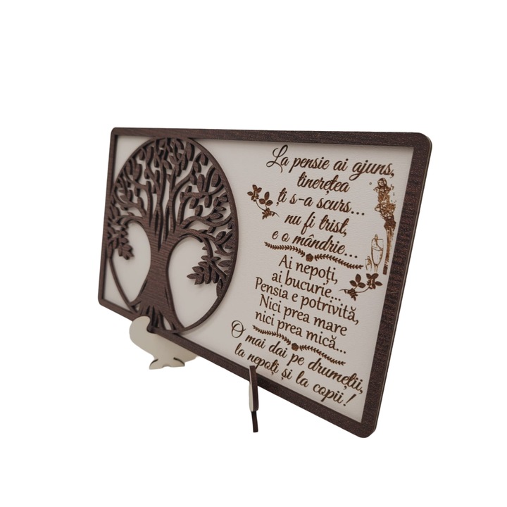 Tablou personalizat cu mesaj de pensionare pentru Bunici, Familie ...