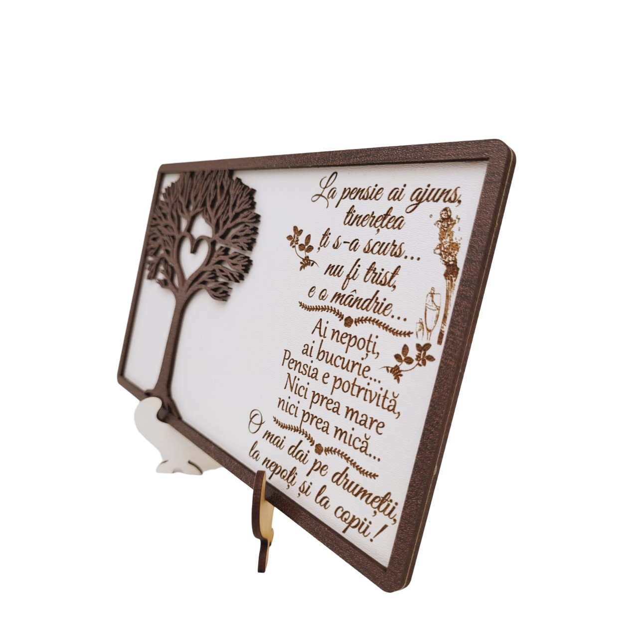 Tablou personalizat cu mesaj de pensionare pentru Bunici, Familie ...