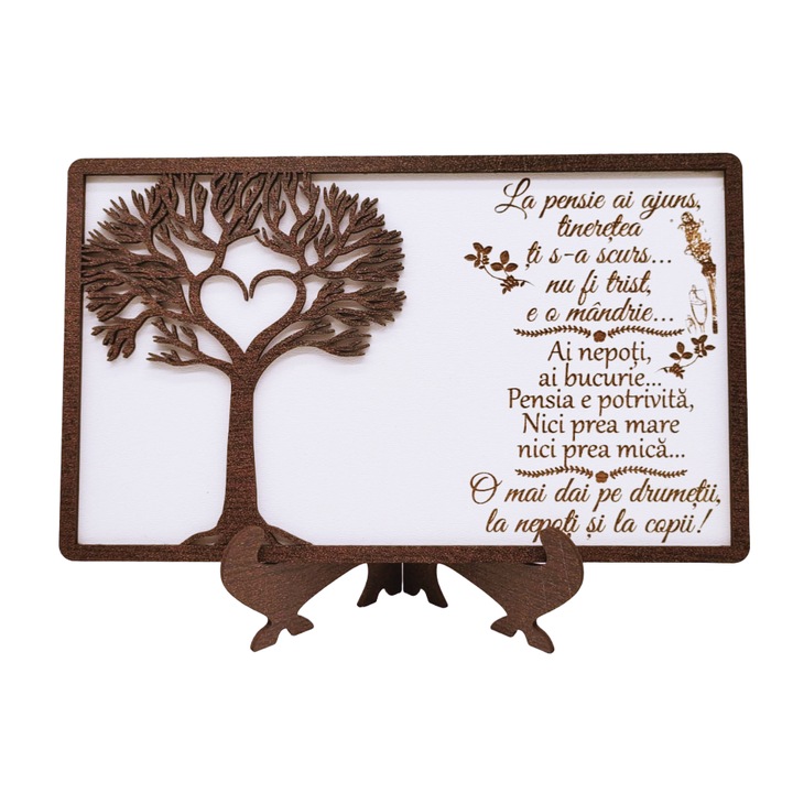 Tablou personalizat cu mesaj de pensionare pentru Bunici, Familie ...