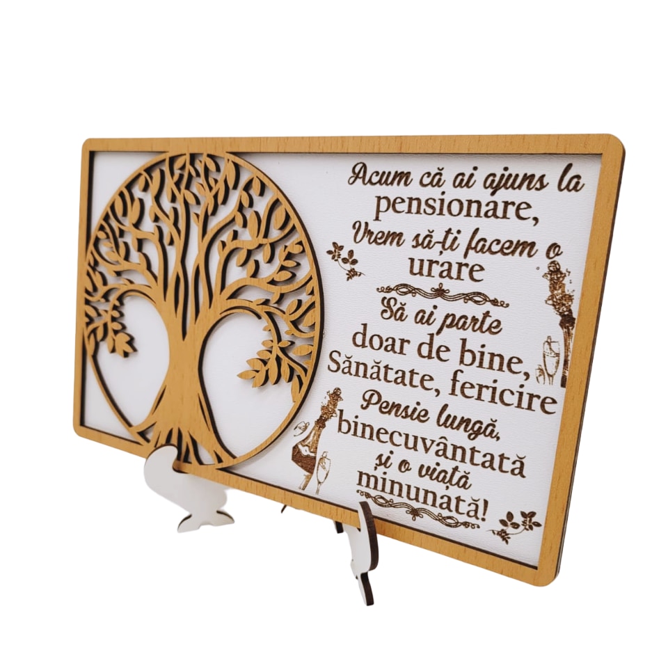 Tablou personalizat cu mesaj de pensionare pentru Familie, Prieteni ...