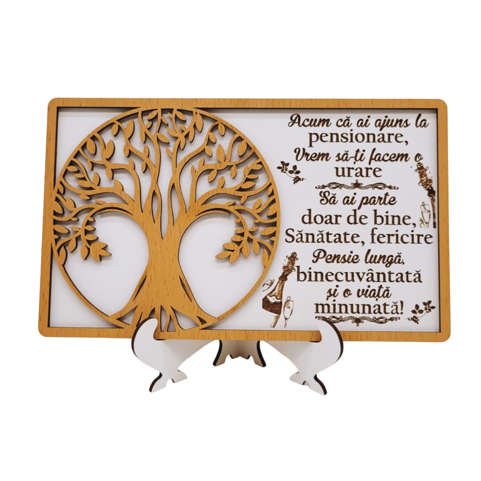 Tablou personalizat cu mesaj de pensionare pentru Familie, Prieteni ...