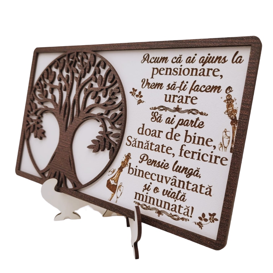 Tablou personalizat cu mesaj de pensionare pentru Familie, Prieteni ...