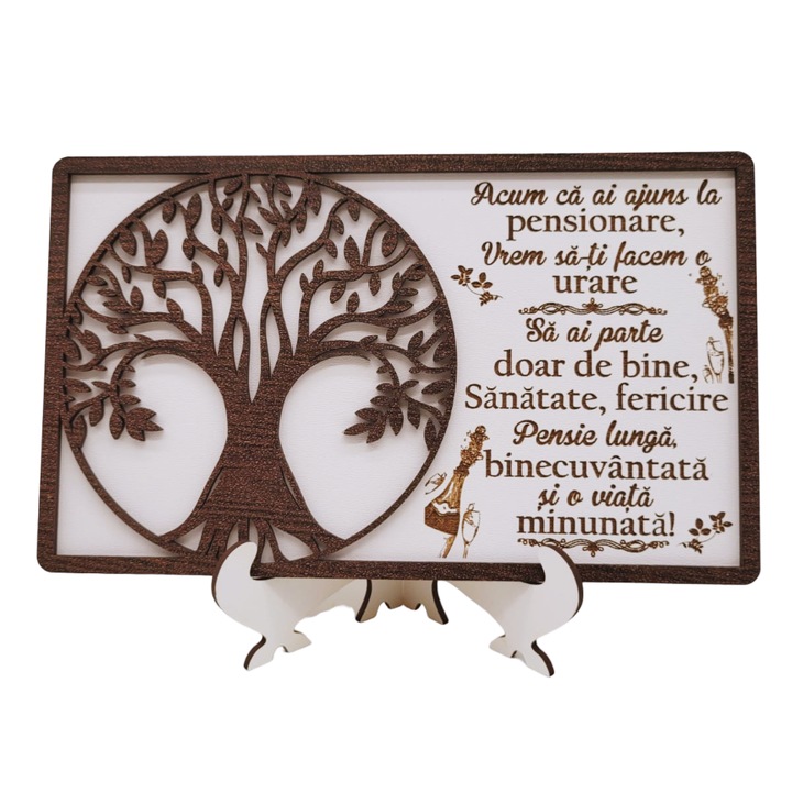 Tablou personalizat cu mesaj de pensionare pentru Familie, Prieteni ...