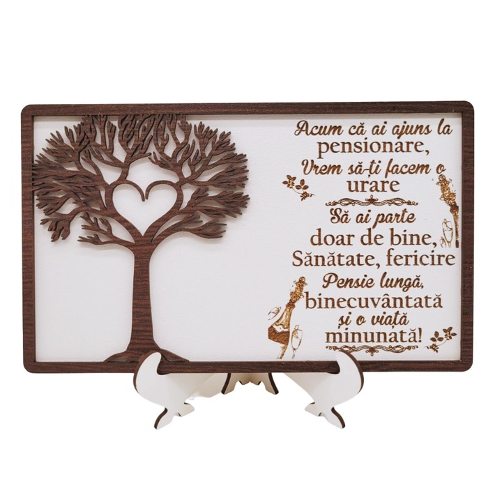 Tablou personalizat cu mesaj de pensionare pentru Familie, Prieteni ...