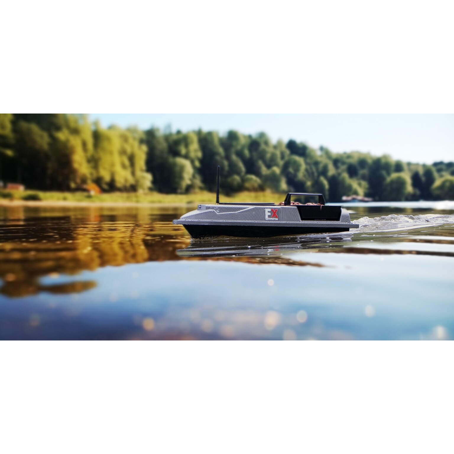 Barca de momeala cu GPS, Expeditie de pescuit, Lacul Xpredator ...