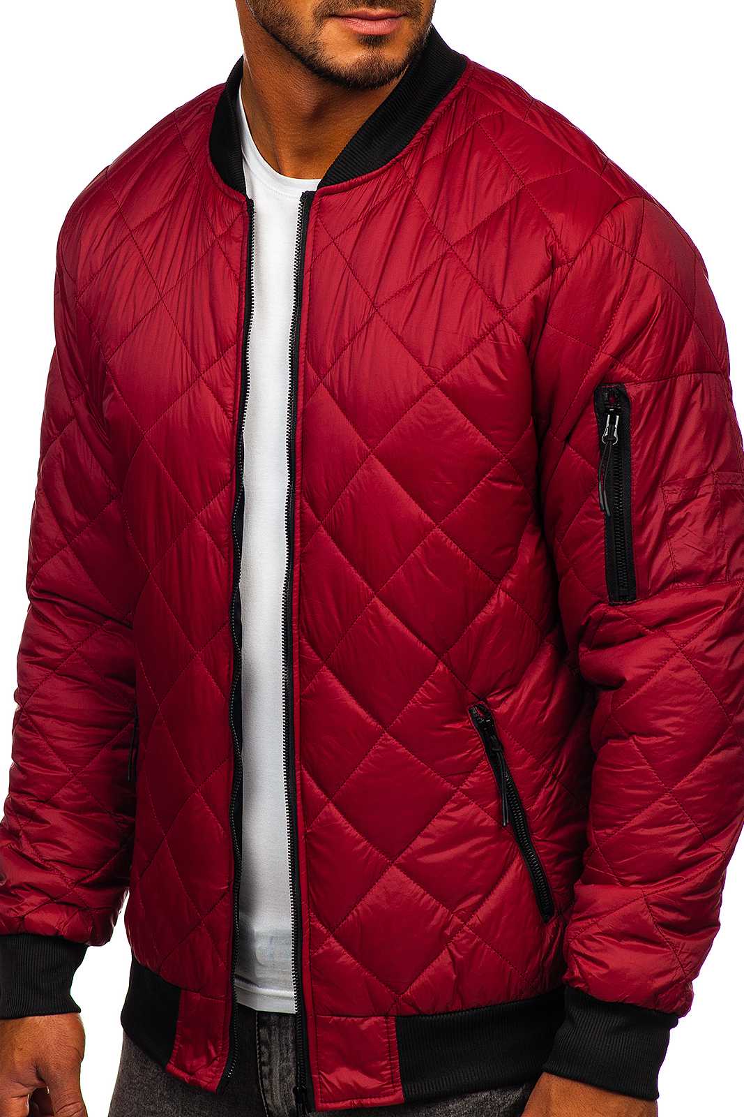 Geaca matlasata bomber bordo Bolf MY-01 L - eMAG.ro