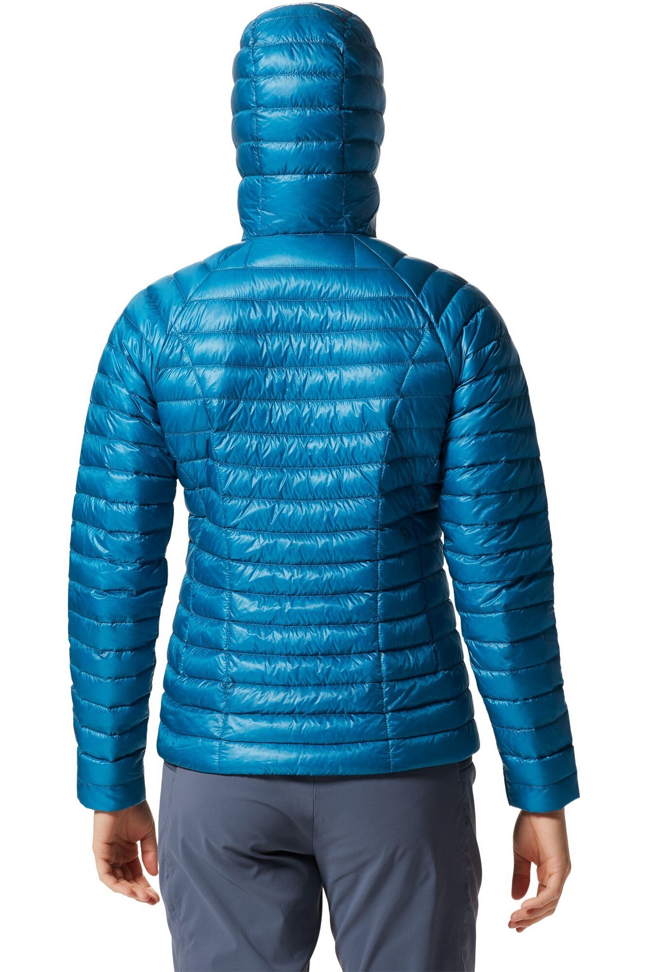 Jacheta de puf Mountain Hardwear Ghost Whisperer/2 Hoody albastru XS ...